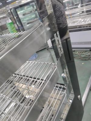 Cina Frigorifero orizzontale della cortina d'aria con la luce interna del LED in vendita