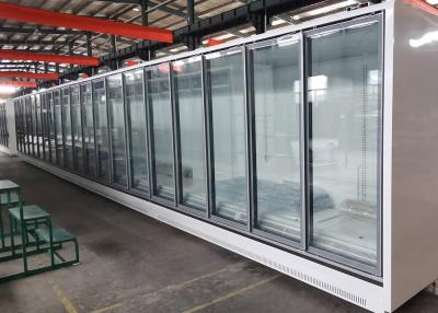 Cina Tipo di vetro verticale della ripresa esterna di altezza 2080 del congelatore della porta della multi piattaforma della parete in vendita