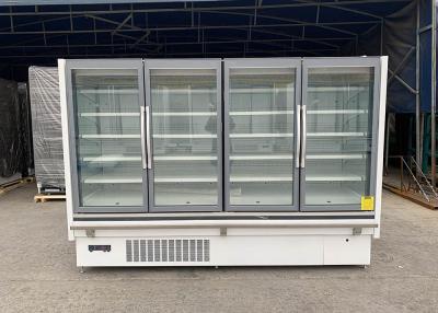 China Commercieel geïntegreerd bereik met vier glazen deuren in Merchandiser-vriezer R404a Te koop