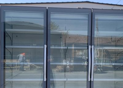 China Alcance integral de quatro portas de vidro de grau comercial no freezer comercial R404a à venda