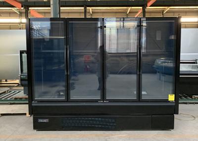 China Stop in de Deurmerchandiser van Luchtkoelingsglas 4 Gekoelde Diepvriezer R404a Te koop