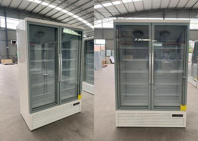 中国 R290振動ガラス ドアが付いているはめ込み式絶縁された白いマーチャンダイザーのフリーザー 販売のため