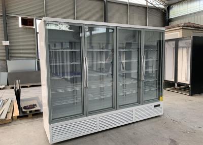 中国 R290振動ガラス ドアが付いているはめ込み式絶縁された白いマーチャンダイザーのフリーザー 販売のため
