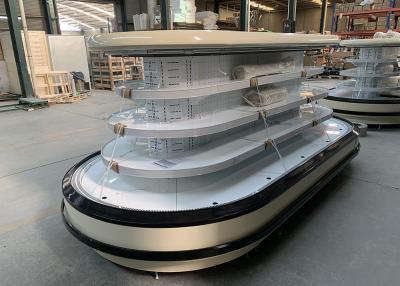 Cina Fornitore Semi-Multideck Island Ring Chiller Round Style Remote Type in vendita
