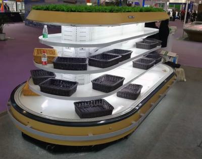 China De semi Showcase van de Hoogte Open Vertoning voor Supermarktgroenten en Vruchten Te koop