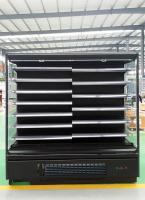 China Fan Cooling Vegetables Open Display Fridge With Plug - In Embraco Compressor for sale