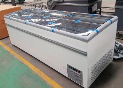 Cina Refrigeratore del congelatore dell'esposizione dell'isola del supermercato con le luci ed i coperchi scorrevoli del LED in vendita