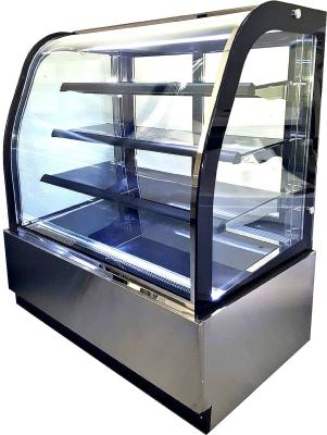Cina Contenitore per esposizione curvo del forno refrigerato vetro, vetrina del frigorifero del forno in vendita
