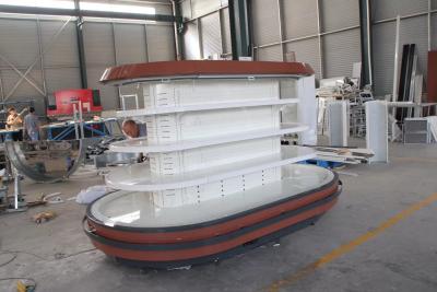 China De semi Showcase van de Hoogte Open Vertoning voor Supermarktgroenten en Vruchten Te koop