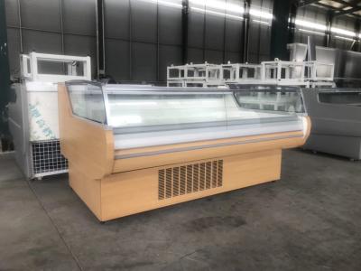Cina Frigorifero aperto dell'esposizione della ghiottoneria, Merchandiser orizzontale della cortina d'aria per i ristoranti in vendita