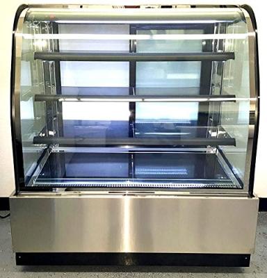 Cina Contenitore per esposizione curvo del forno refrigerato vetro, vetrina del frigorifero del forno in vendita