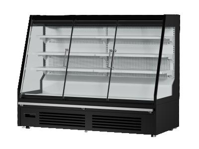 China SEMI MULTIDECK REFRIGERATED DISPLAY CABINETS WITH GLASS DOOR for sale