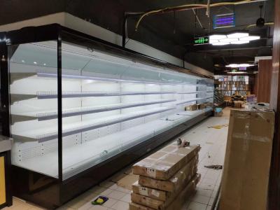 China 5 camadas abrem o refrigerador dianteiro da exposição, equipamento de refrigeração do supermercado à venda
