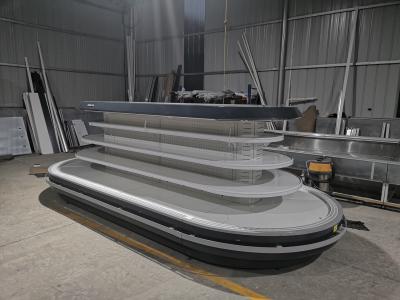 China De semi Showcase van de Hoogte Open Vertoning voor Supermarktgroenten en Vruchten Te koop
