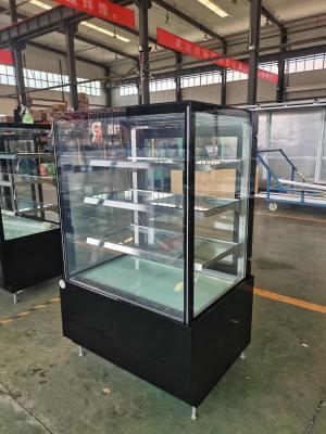 China New Style Cake Display Refrigerator with LED Lighting Triple-Layer Anti-Fog Glass and R290 Refrigerant for sale