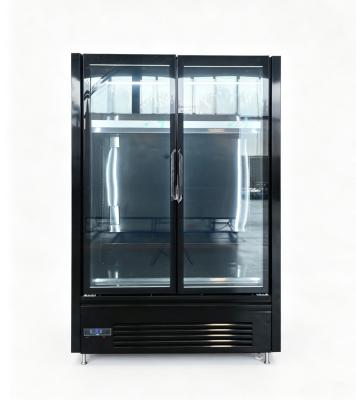 China Upright Glass‑Door Commercial Freezer R290 Triple‑Glazed Anti‑Fog Glass Vertical LED for sale