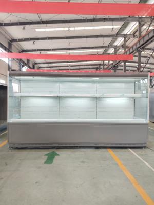 China Supermarket Open Air Cooling Showcase for Snack Shop with Multi Layer Shelves and Built in LED Lamps to Enhance Product Visibility for sale