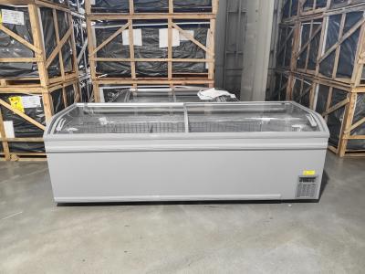 China VENUS Series 2500mm Series Static Type Commercial Freezer Display Case with Low-E Sliding Cover for sale