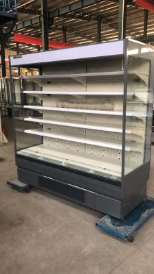 China Commercial Upright Supermarket Open Display Fridge with Adjustable Shelving for sale