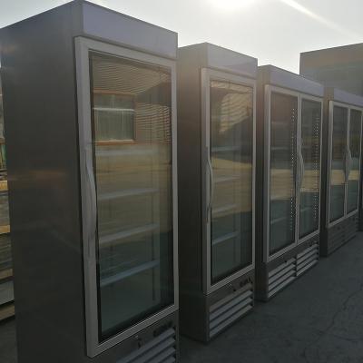 Cina Singolo dispositivo di raffreddamento 220V 50H della bevanda della porta del congelatore di vetro dritto commerciale della porta in vendita