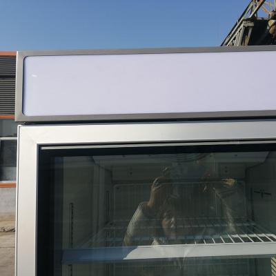 Cina Singolo dispositivo di raffreddamento 220V 50H della bevanda della porta del congelatore di vetro dritto commerciale della porta in vendita