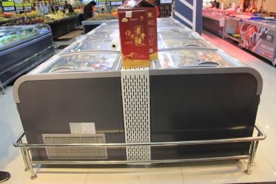 Cina Il Caldo-gas automatico disgela il frigorifero dell'esposizione dell'isola con il compressore autonomo di Secop in vendita
