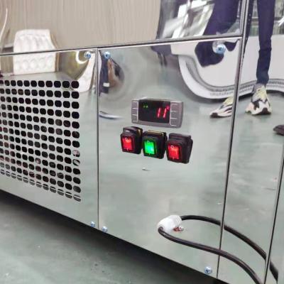 China Sliding Glass Countertop Refrigerated Display Cabinets 700L Display Volume for sale