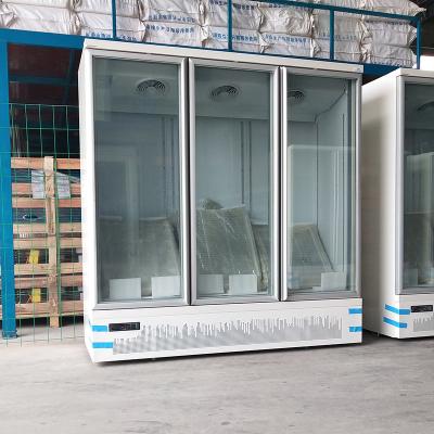 China especialista das técnicas mercantís de vidro Seld-contido do refrigerador da porta do refrigerador vertical da exposição à venda