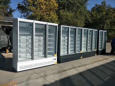 Cina Portata del supermercato nel Merchandiser di vetro dritto del congelatore della porta con il baldacchino del LED in vendita