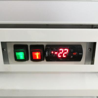 Cina congelatore di vetro dell'esposizione della porta del supermercato 1000L con illuminazione interna di verticale LED in vendita
