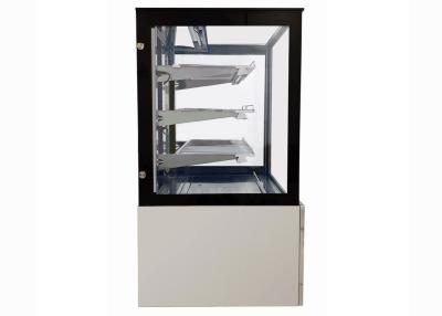 Cina Front Flat Glass apribile 3 scaffali ha refrigerato i contenitori per esposizione quadrati del forno in vendita