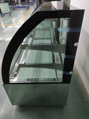 China Curved Refrigerated Bakery Display Case Using Secop Compressor for sale