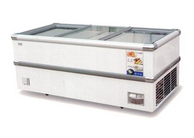 中国 2000mmの機械静的な冷却のスーパーマーケットの島のフリーザー 販売のため