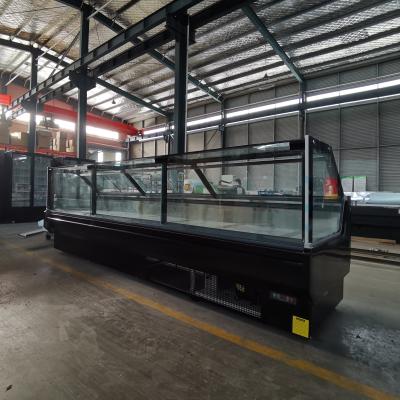Cina Raffreddamento di vetro diritto idraulico del fan della vetrina di refrigerazione della carne R290 in vendita