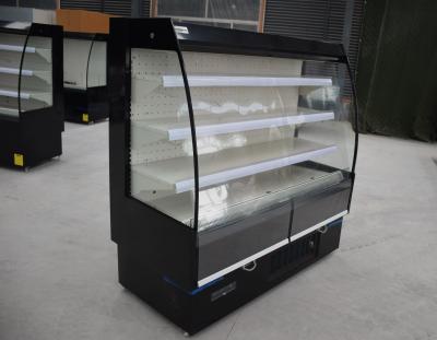 China Verticaal van supermarkt de R404a Gekoelde Showcases voor Melk en Yoghurt Te koop