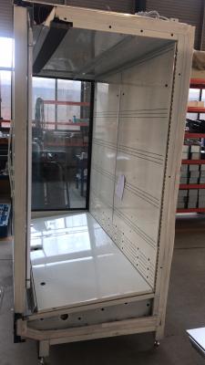 Cina Contenitore per esposizione di vetro di scivolamento di Grey Refrigerated R404a per l'annuncio pubblicitario del supermercato in vendita