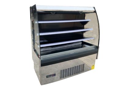 Cina Acciaio inossidabile dei semi dell'esposizione del refrigeratore dello specchio libero verticale integrato di CFC in vendita