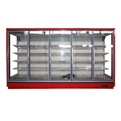 China Multideck de poupança de energia refrigerou a mostra para o supermercado com 5 camadas arquivar ajustável para produtos láteos à venda