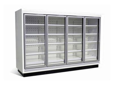 Cina Il dispositivo di raffreddamento dritto dell'esposizione del supermercato con il LED verticale interno si accende per il gelato in vendita