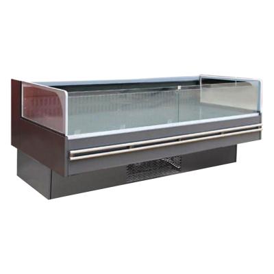 China Customized Refrigerated Display Case for Supermarket with Dixell Digital Thermostat for Pork Burgers for sale