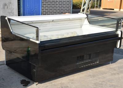 China Customized Refrigerated Display Case for Supermarket with Dixell Digital Thermostat for Pork Burgers for sale