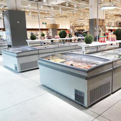 China Static Cooling Commercial Chest Freezer For Frozen Foods for sale