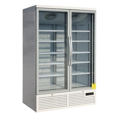 Cina Merchandiser di vetro di raffreddamento del congelatore della porta del fan con il termostato di Dixell Digital in vendita