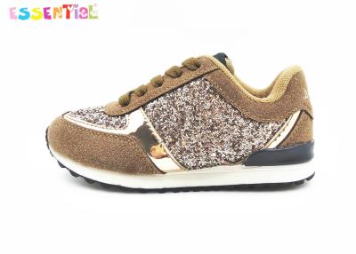China Glitter Imitation Suede Youth Casual Shoes Lace Up Fashion School Sneaker for sale