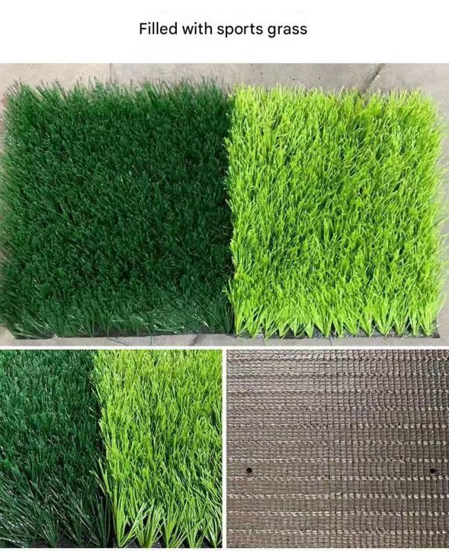 Artificial grass on kindergarten playground
