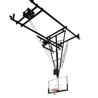 Quality Steel Ceiling Suspended Basketball Hoop with Tempered Glass Backboard and for sale