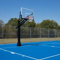 Quality Hot Dipped Galvanized Basketball Hoop with Split Frame Design and Direct Buried for sale