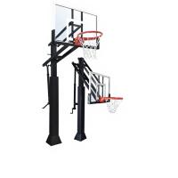 Quality FIBA Standard Adjustable Height Basketball Stand with Tempered Glass Backboard for sale