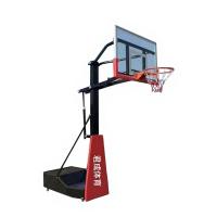 Quality Height-Adjustable Basketball Stand with Tempered Glass Backboard and Movable for sale
