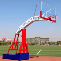 Quality Professional Adjustable Height Movable Basketball Hoop with Tempered Glass for sale